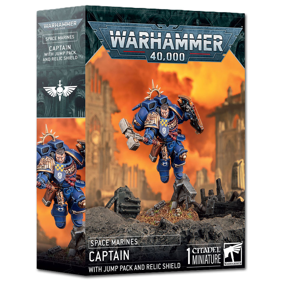 Space Marines - Captain with Jump Pack and Relic Shield