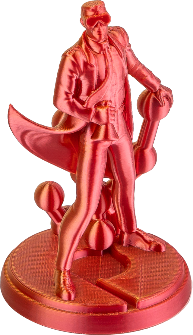 PolyLite PLA Dual Silk - Sunset Silk Gold-Red
