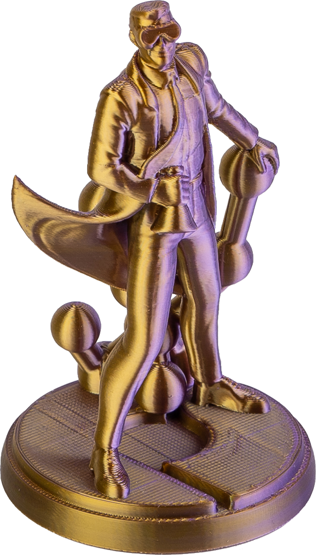 PolyLite PLA Dual Silk - Sovereign Silk Gold-Purple