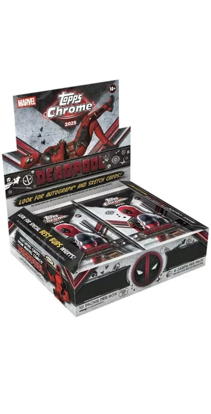 Topps Marvel Deadpool Chrome 2025 - Hobby Box - Hobby Box