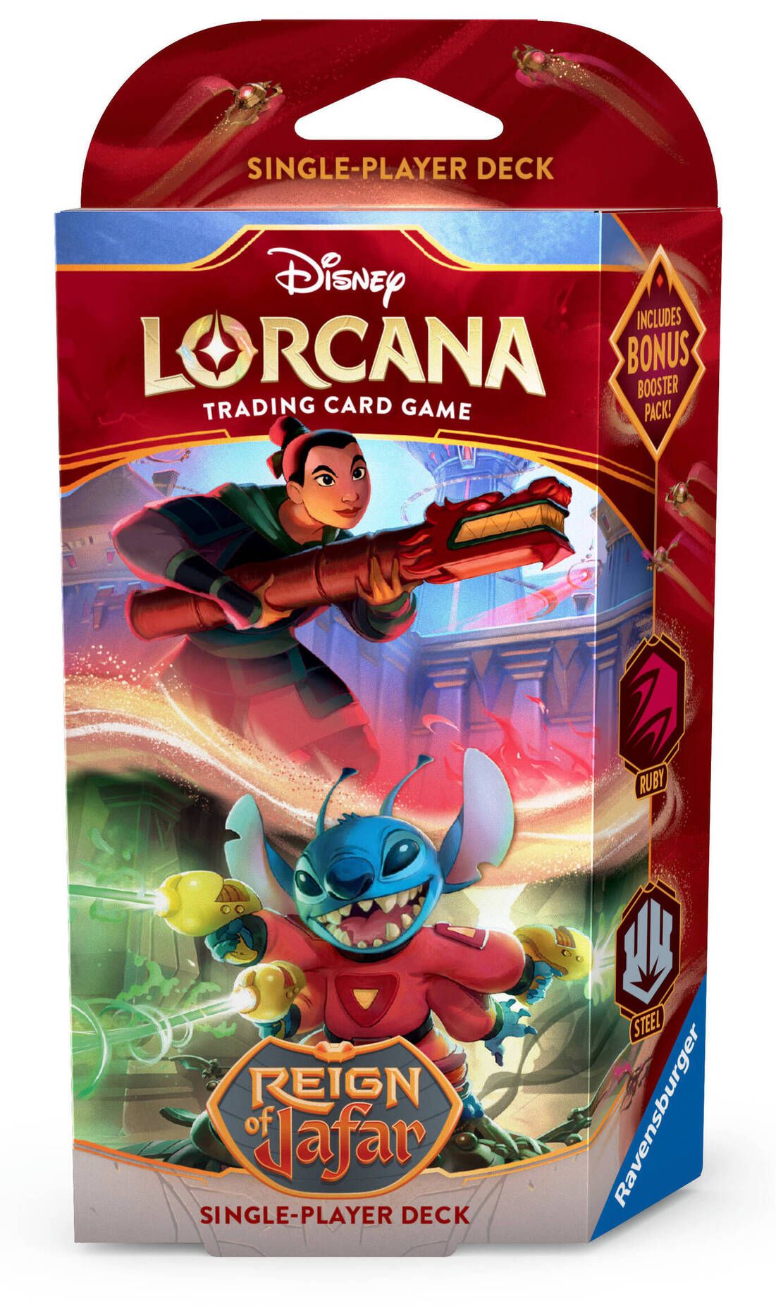 Lorcana: Reign of Jafar Starter Deck 2 (Ruby, Steel) - Ruby & Steel ...